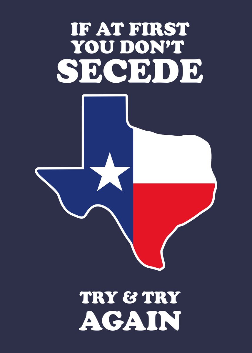 'First You Dont Secede' Poster by Yipptee | Displate
