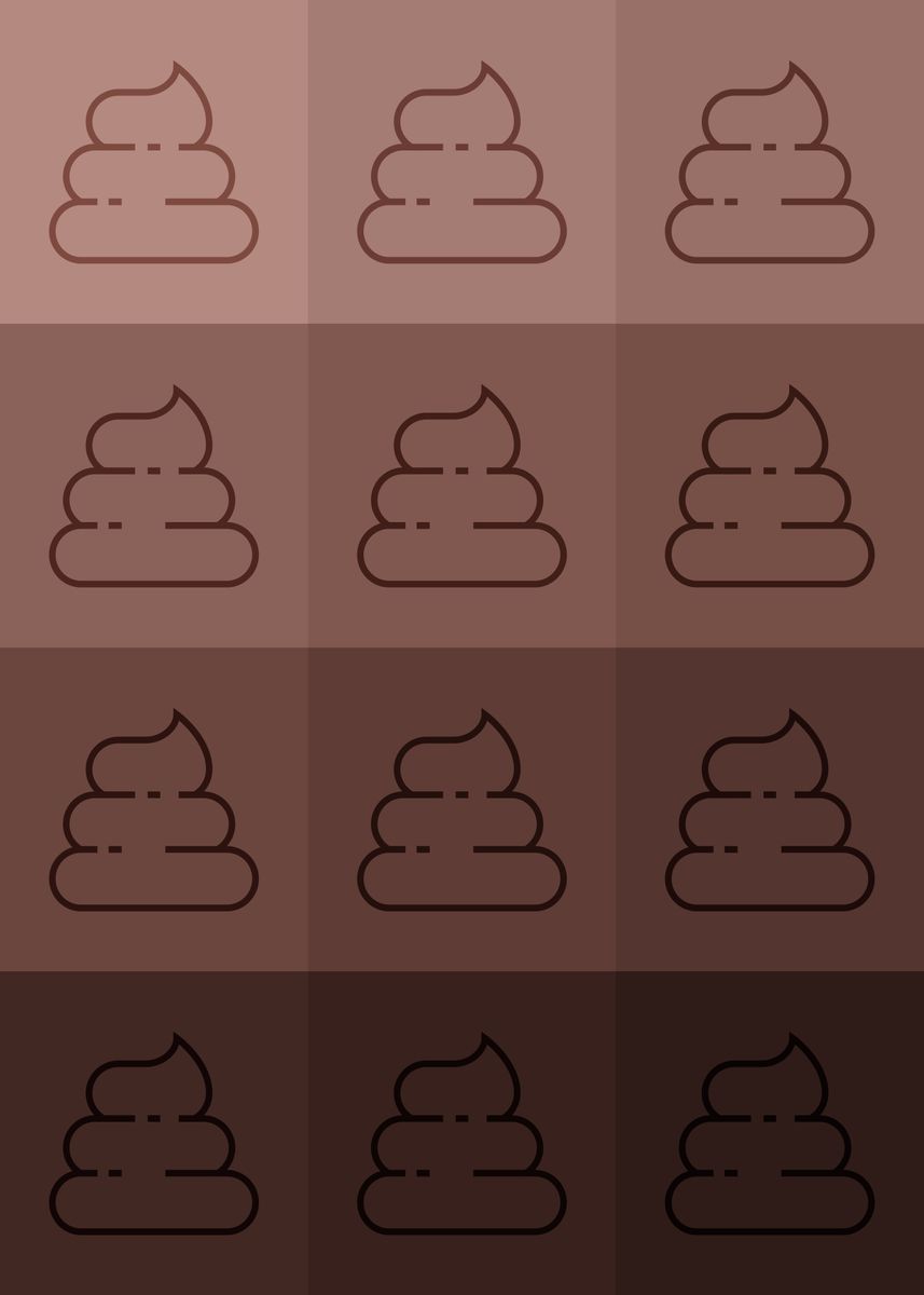 'Poop Icons Pop Art 7' Poster by 84PixelDesign | Displate