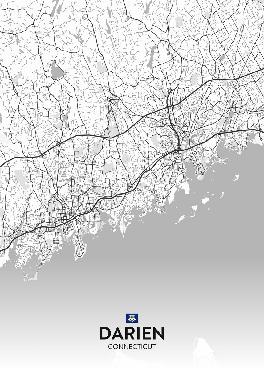 'Darien CT' Poster by IMR Designs | Displate