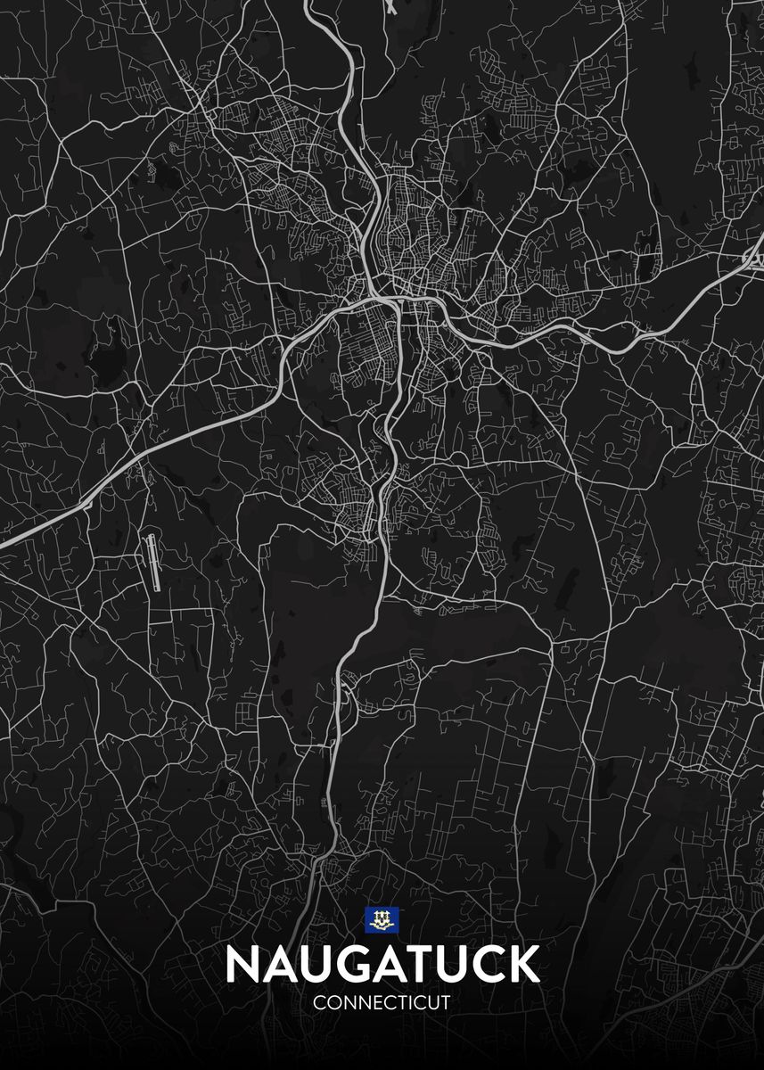 'Naugatuck CT' Poster, picture, metal print, paint by IMR Designs ...