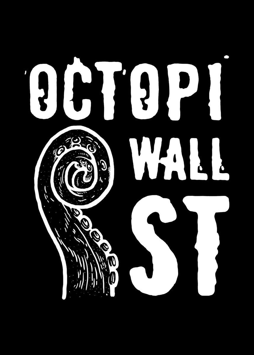 'Octopi Wall Street' Poster by Yipptee | Displate