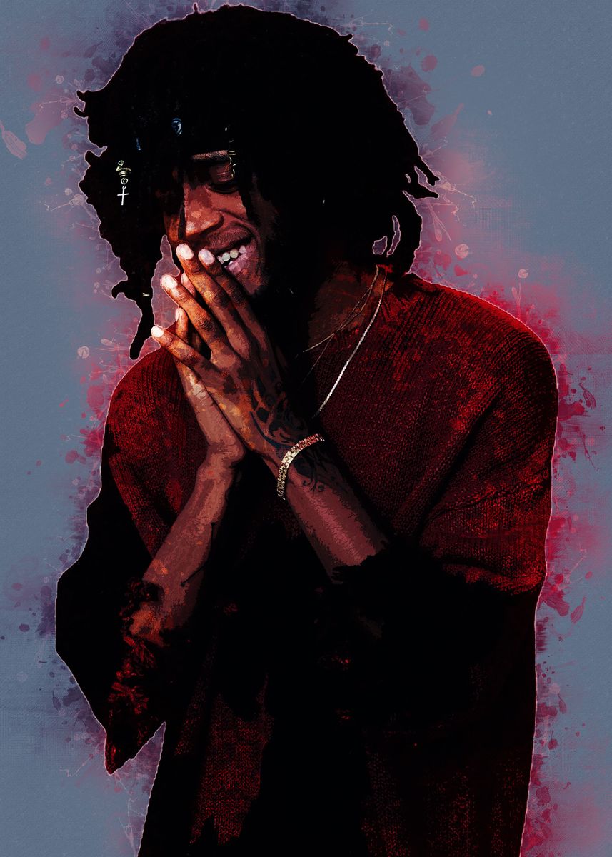 '6lack RicardoValdez' Poster, picture, metal print, paint by Dutton Jerrell | Displate