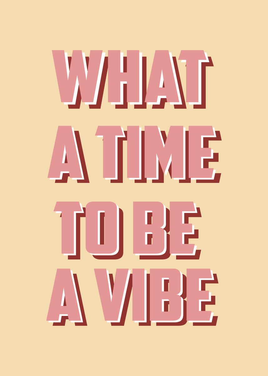 'Vibe' Poster, picture, metal print, paint by Neon Moon | Displate