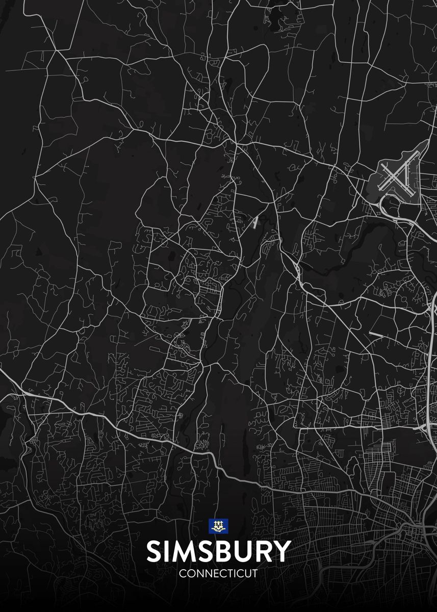 'Simsbury CT' Poster by IMR Designs | Displate