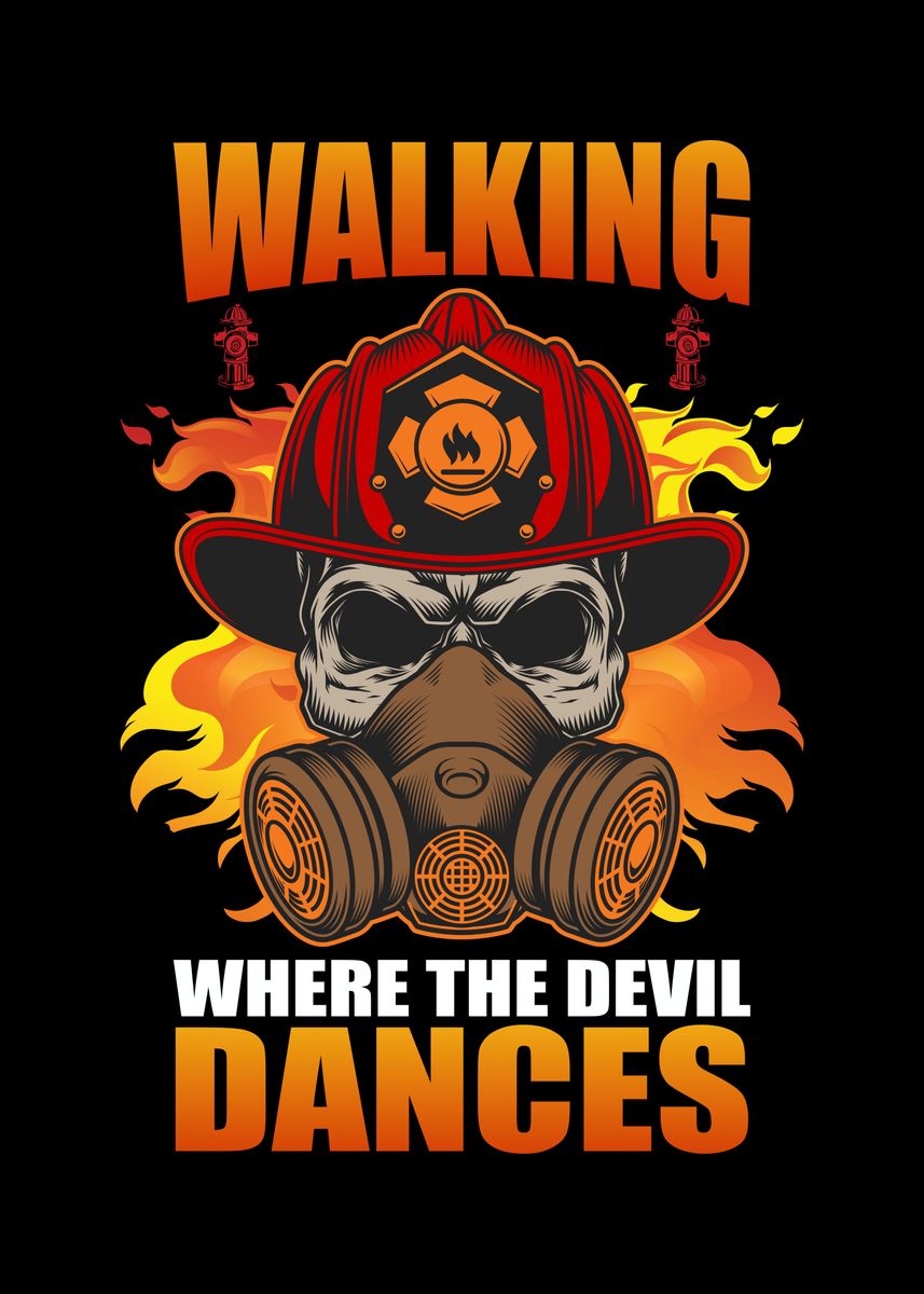 'Walking Where The Devil' Poster, picture, metal print, paint by Poster ...