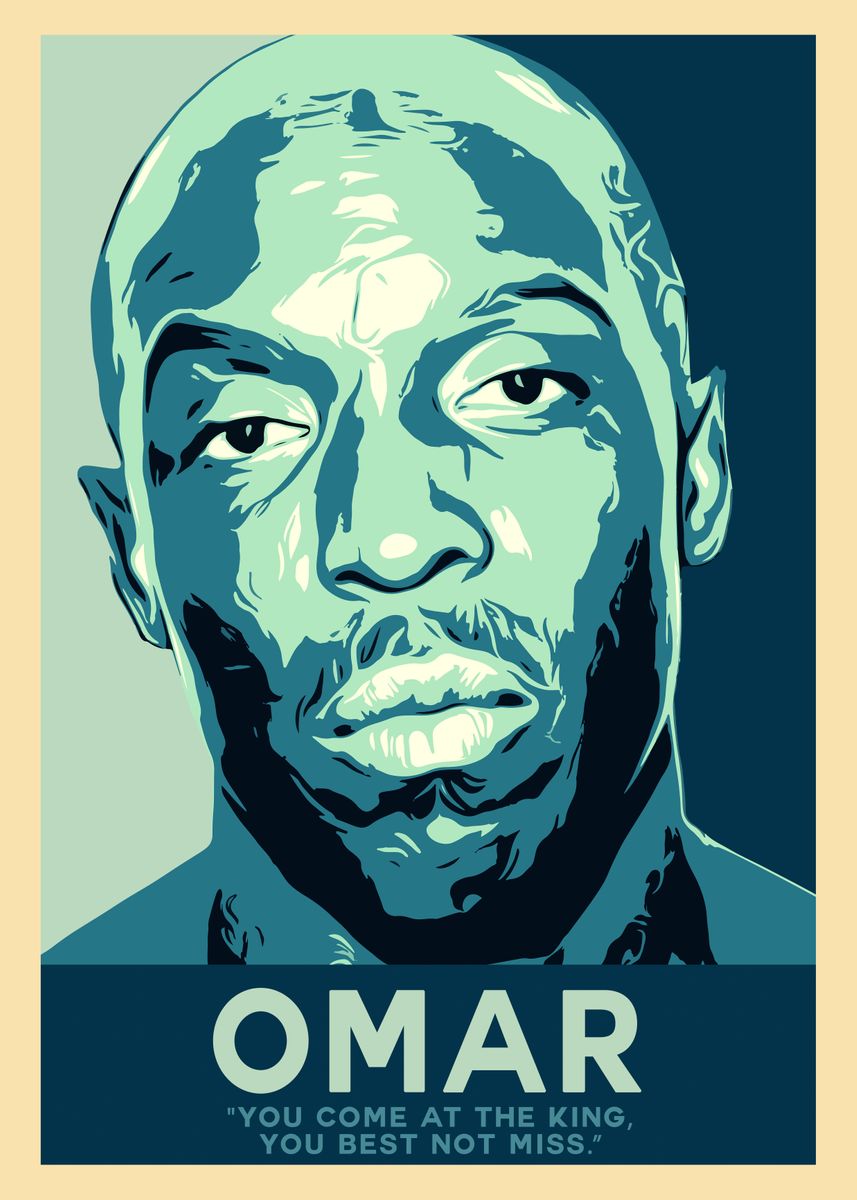 'Omar Little' Poster, picture, metal print, paint by DesignerMind ...