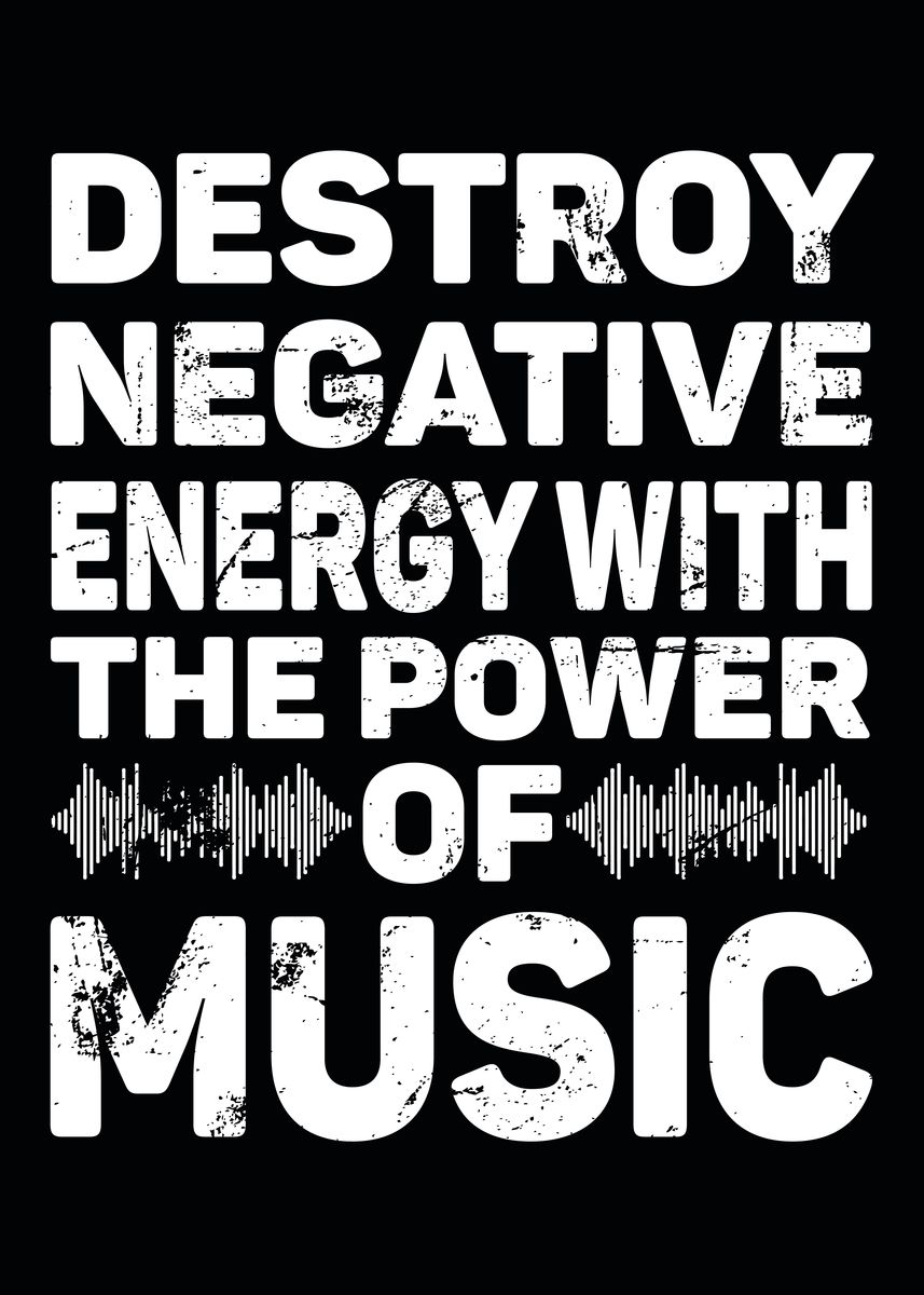 'Positive Thinking Music' Poster by Gianpietro Melotti | Displate