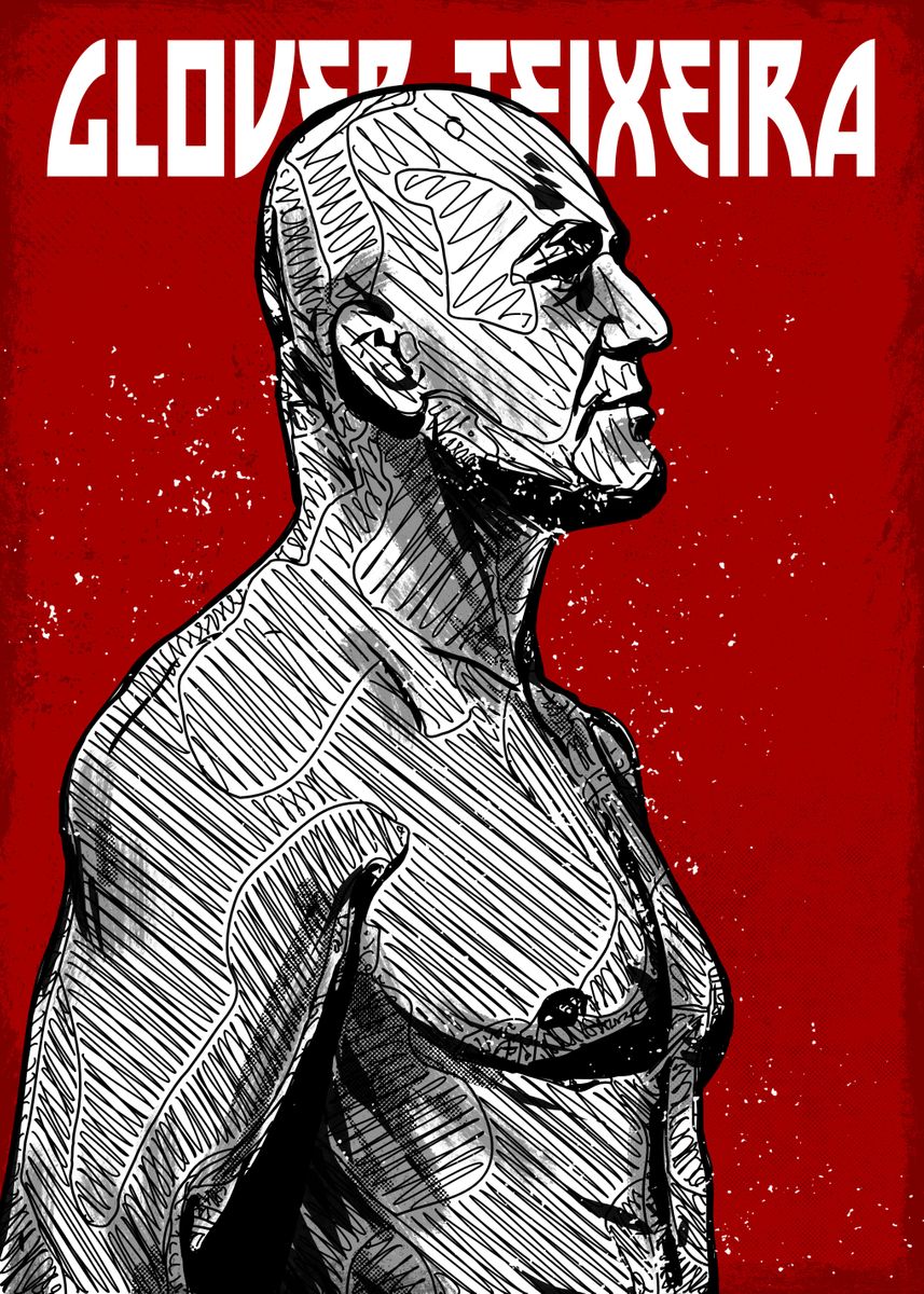 'Glover Teixeira' Poster by awan ndus | Displate