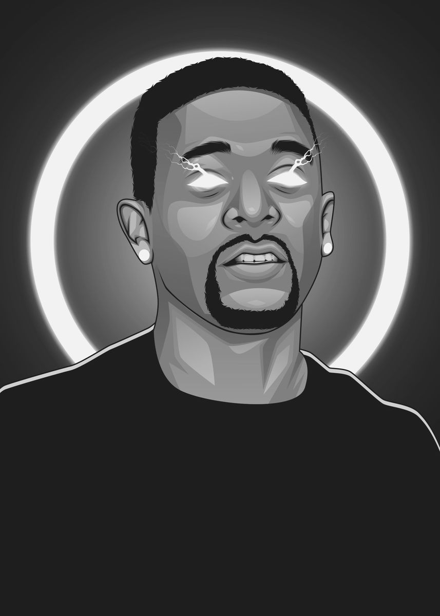 'Boosie Badazz Bnw' Poster, picture, metal print, paint by Colorize ...