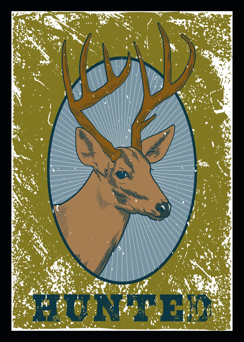 'Dear Deer Poster Design' Poster by Bombdesign | Displate