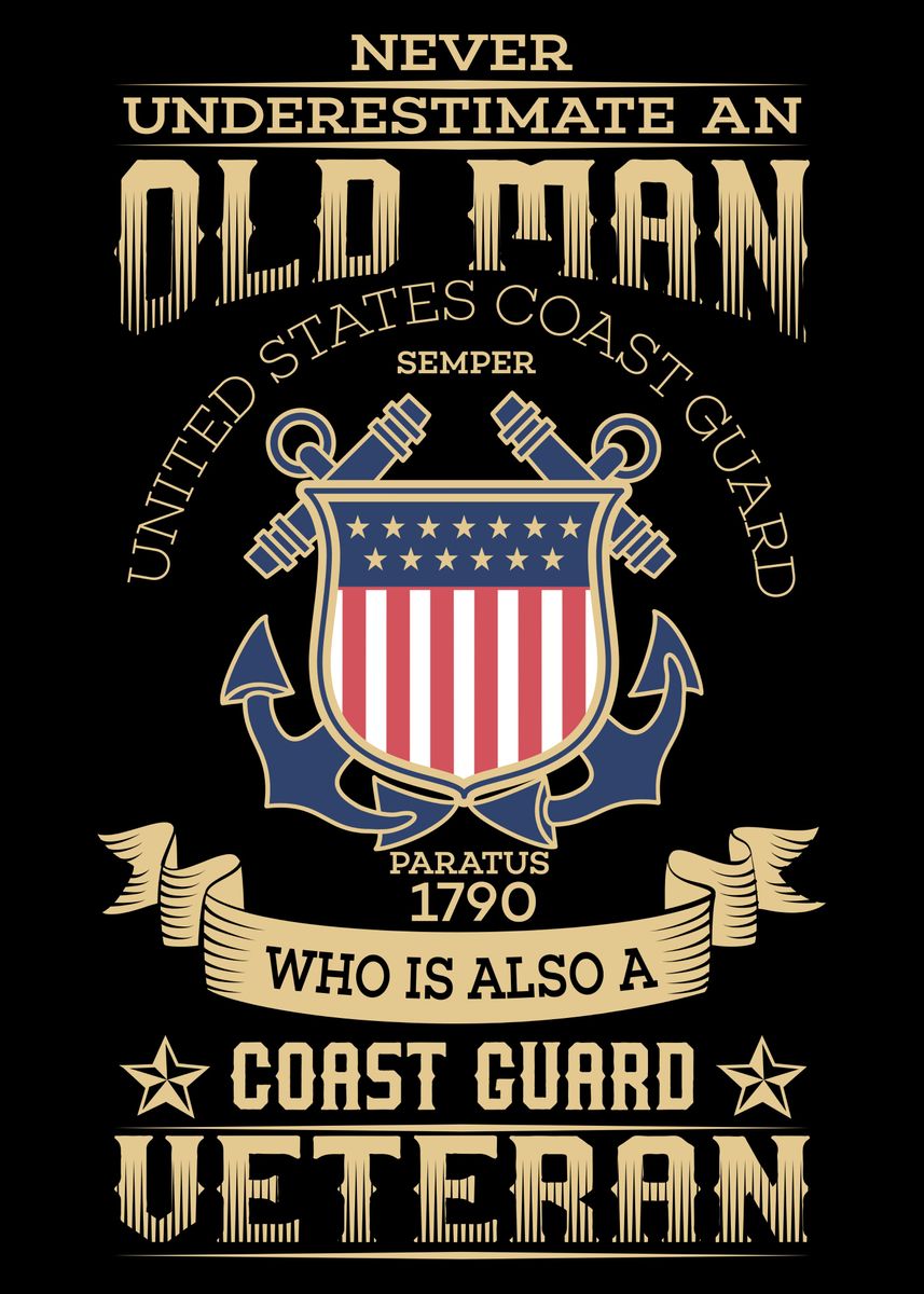 'Coast Guard Veteran' Poster by Mahtchello | Displate