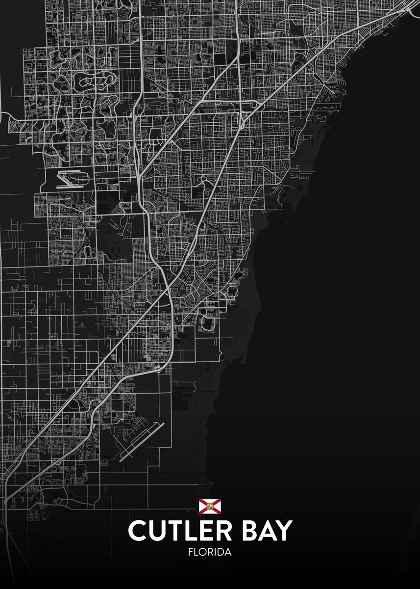 'Cutler Bay FL' Poster, picture, metal print, paint by IMR Designs ...