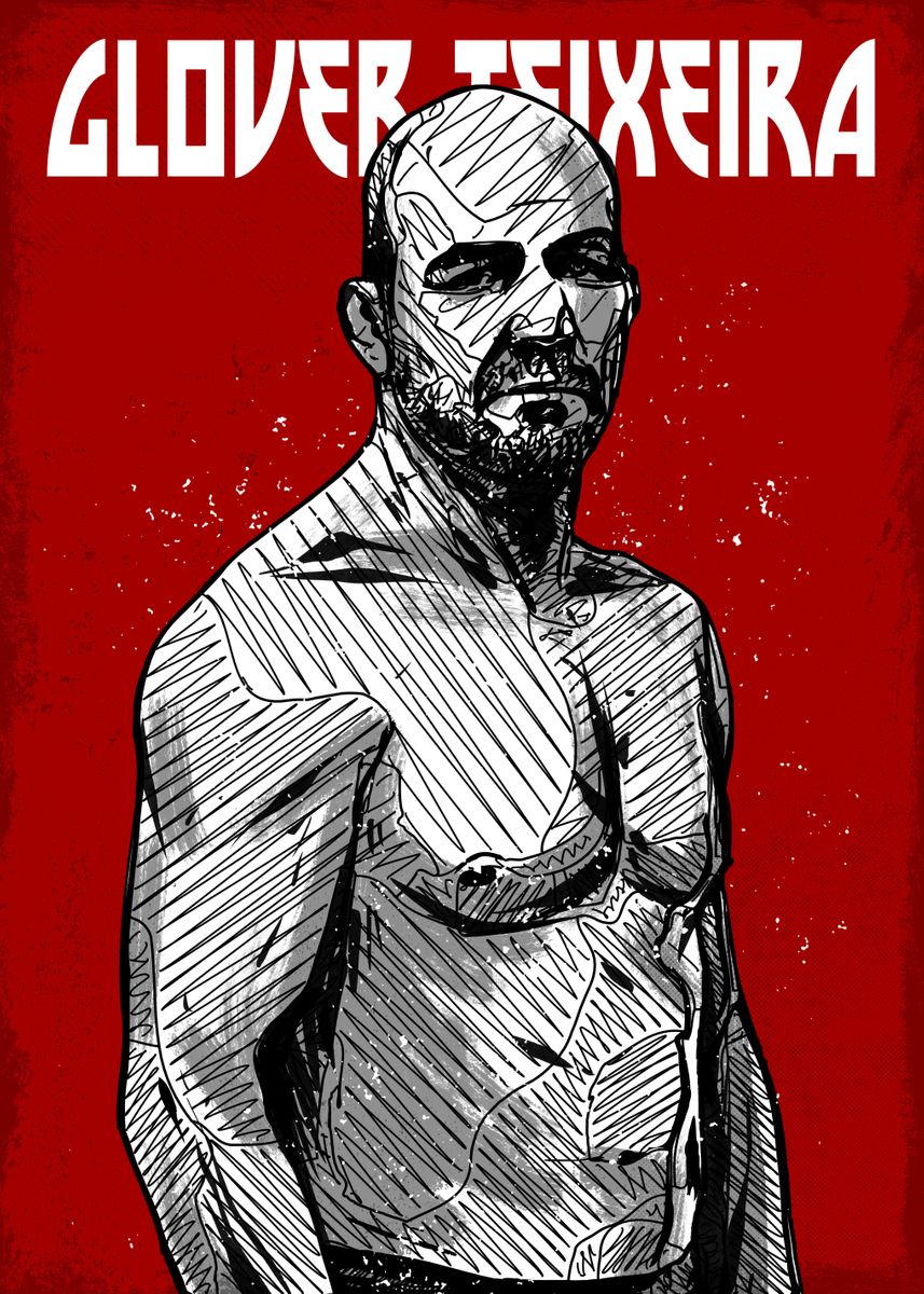 'Glover Teixeira 2' Poster, picture, metal print, paint by Sumox Studio ...