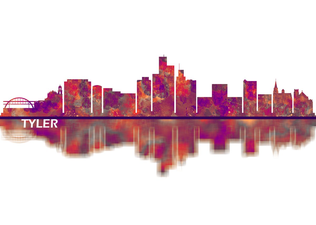 'Tyler Texas Skyline' Poster by Towseef Dar | Displate