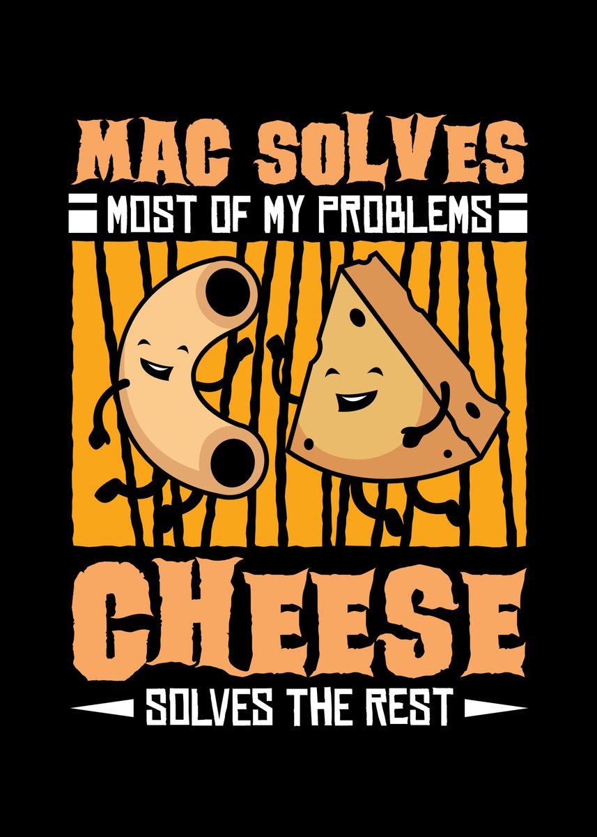 'Mac and Cheese' Poster, picture, metal print, paint by Sebastian ...
