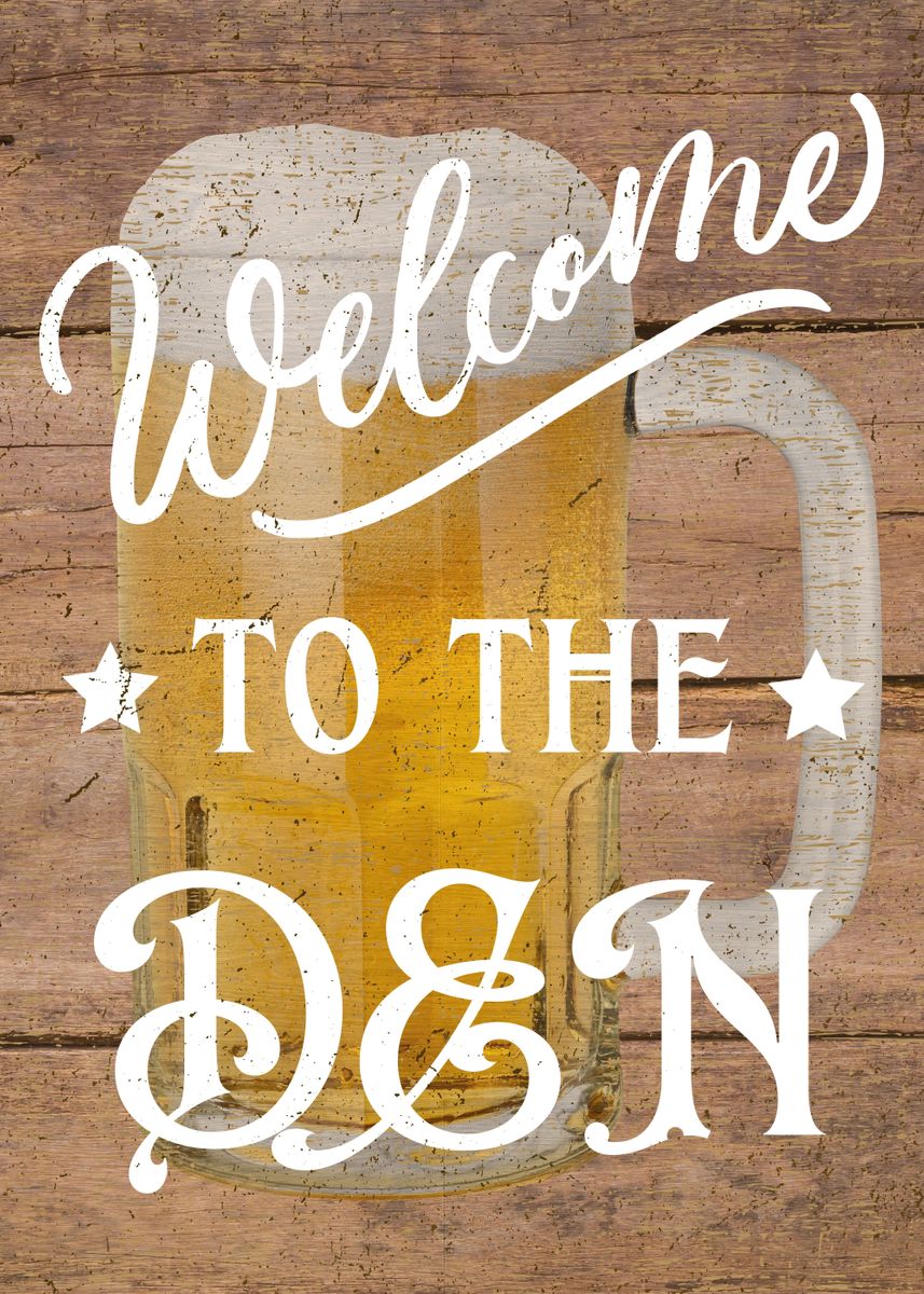 'Welcome To The Den' Poster by Simon Clement | Displate