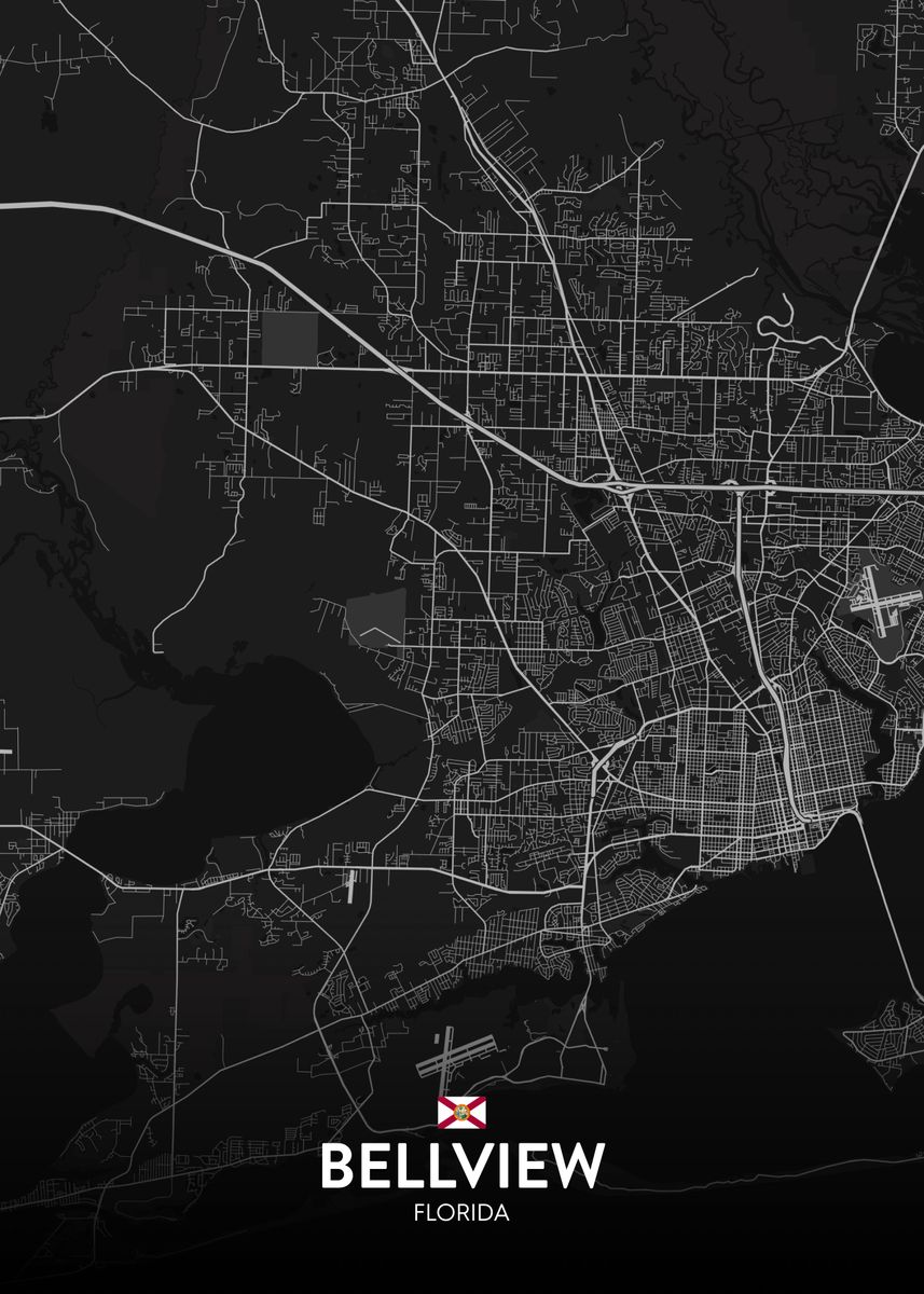 'Bellview FL' Poster by IMR Designs | Displate