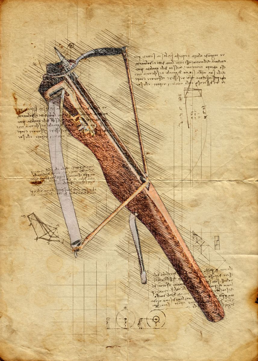 'Crossbow' Poster, picture, metal print, paint by Posterlicious | Displate