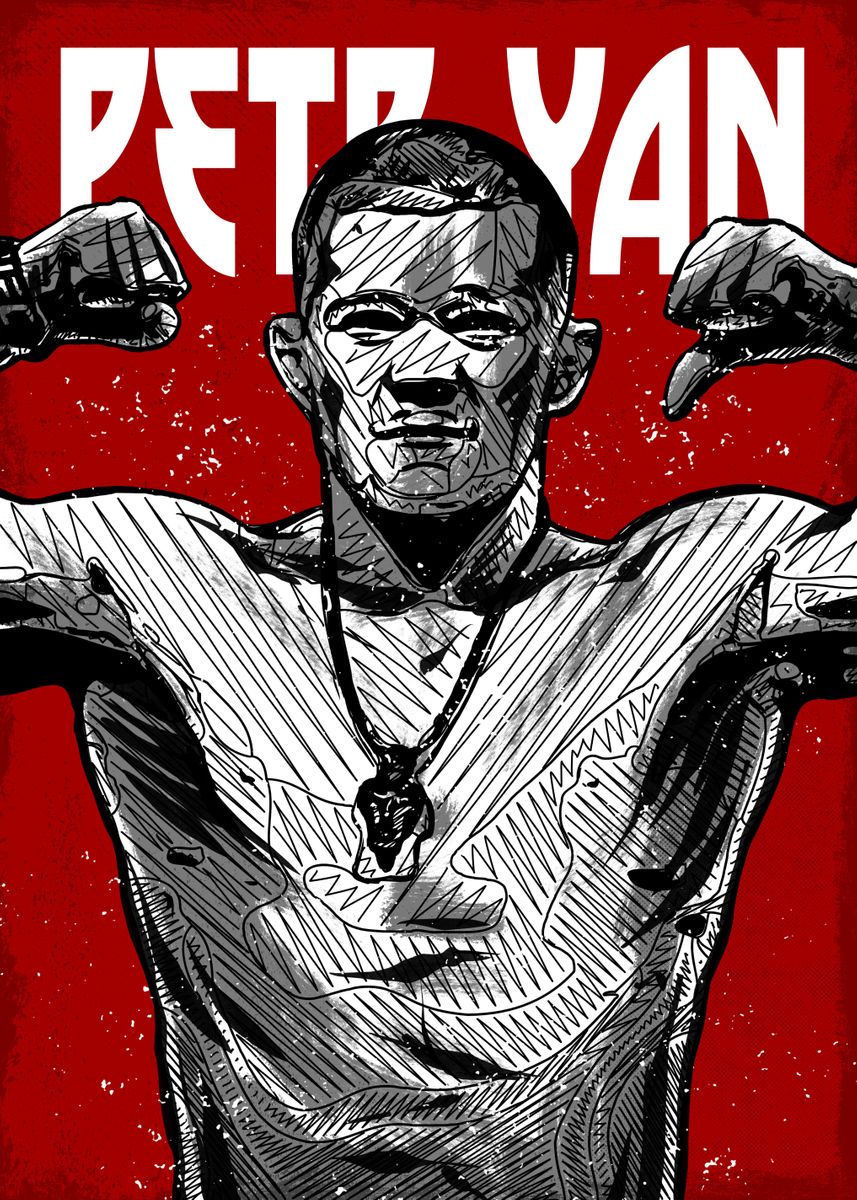 'Petr Yan 2' Poster, picture, metal print, paint by Sumox Studio | Displate