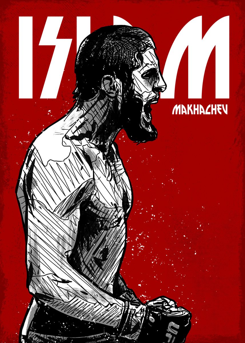 'Islam makhachev 2' Poster, picture, metal print, paint by Sumox Studio ...
