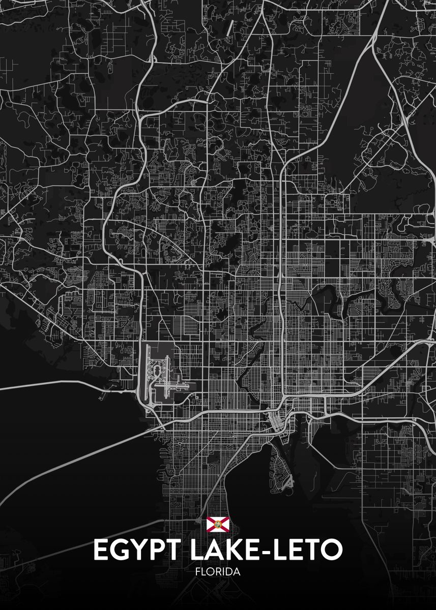 'Egypt Lake Leto FL' Poster, picture, metal print, paint by IMR Designs ...