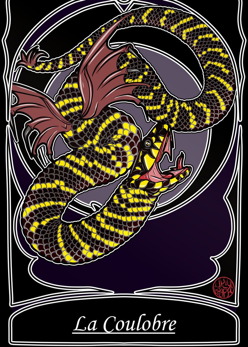 'Coulobre ' Poster by Ukiyograph | Displate