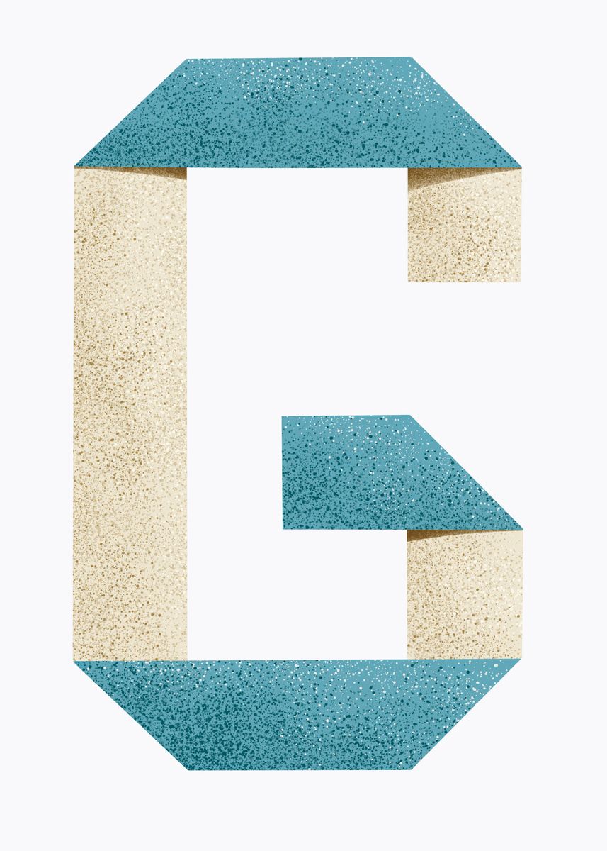 'G Paper Letter' Poster by Peter Green | Displate