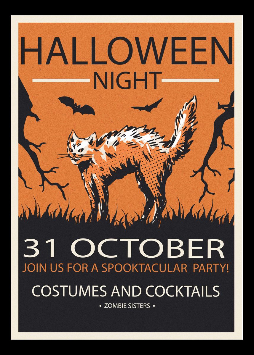 'Halloween Nigth A' Poster by Guido Gottwald | Displate