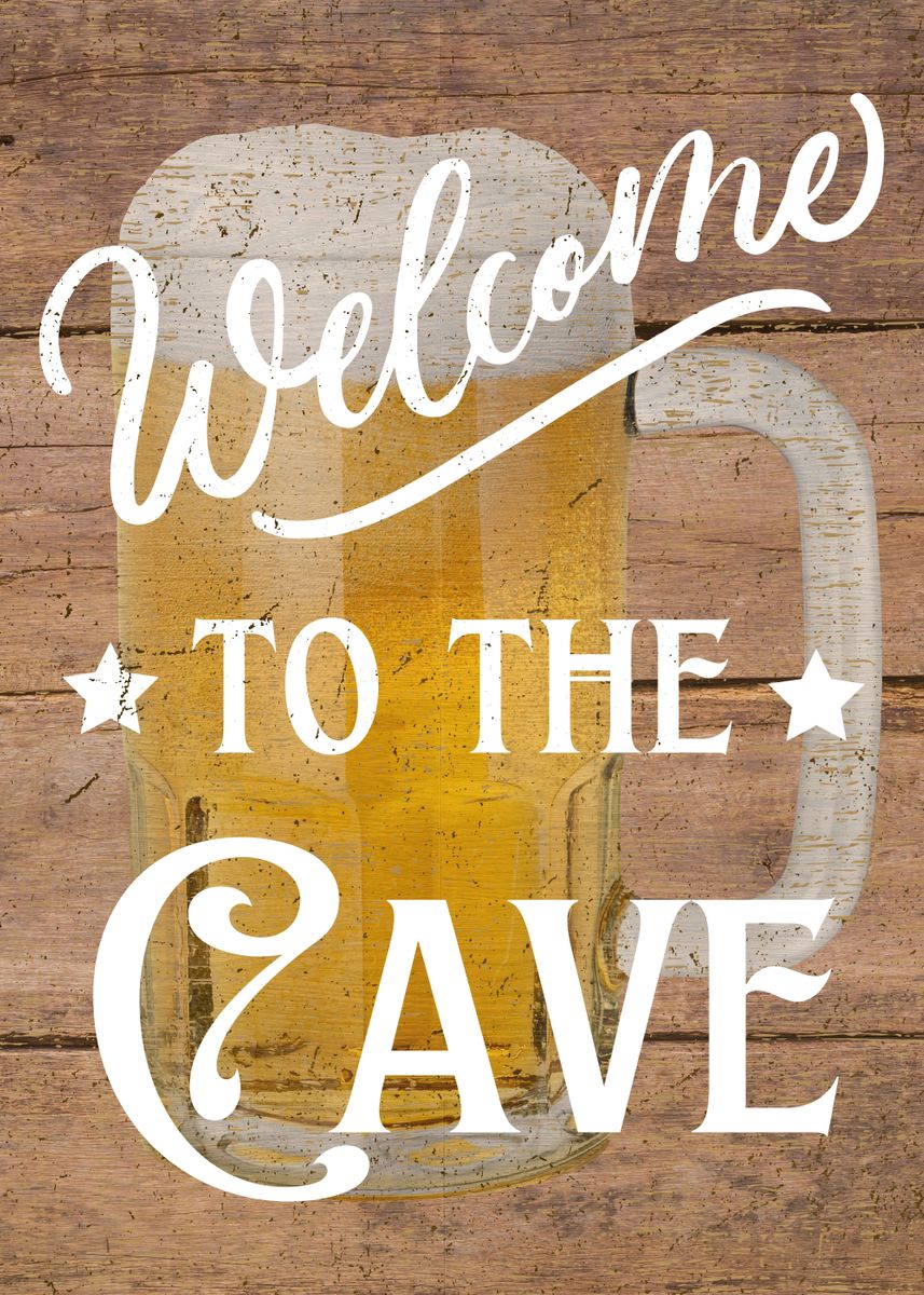 'Welcome To The Cave' Poster by Simon Clement | Displate