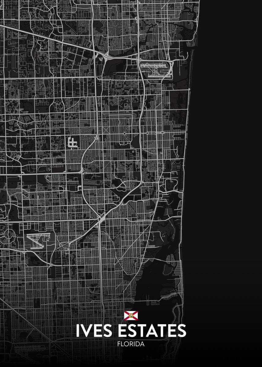 'Ives Estates FL' Poster, picture, metal print, paint by IMR Designs ...