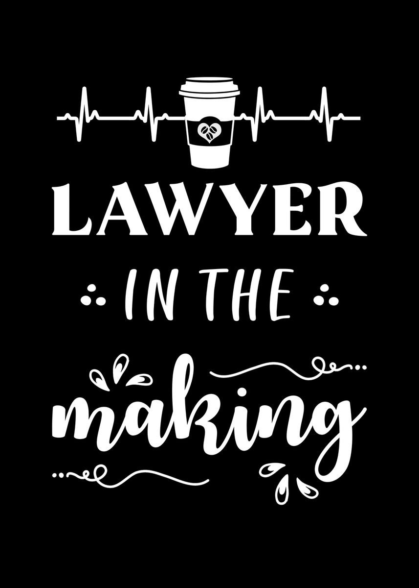 'Law student gift' Poster by schmugo | Displate