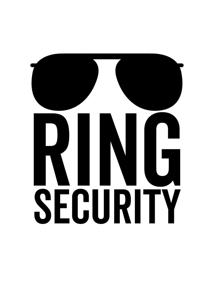 'Ring Security' Poster, picture, metal print, paint by Francois ...