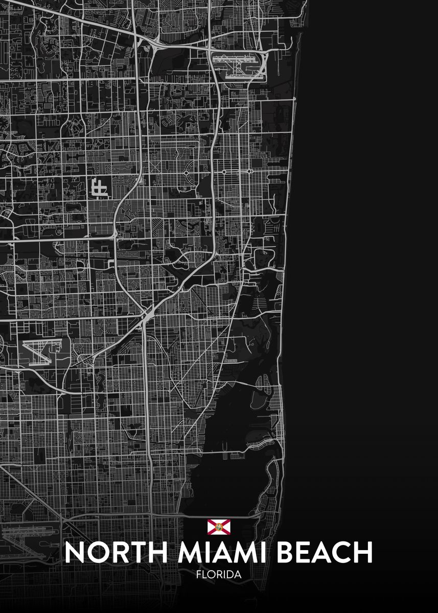 'North Miami Beach FL' Poster by IMR Designs | Displate