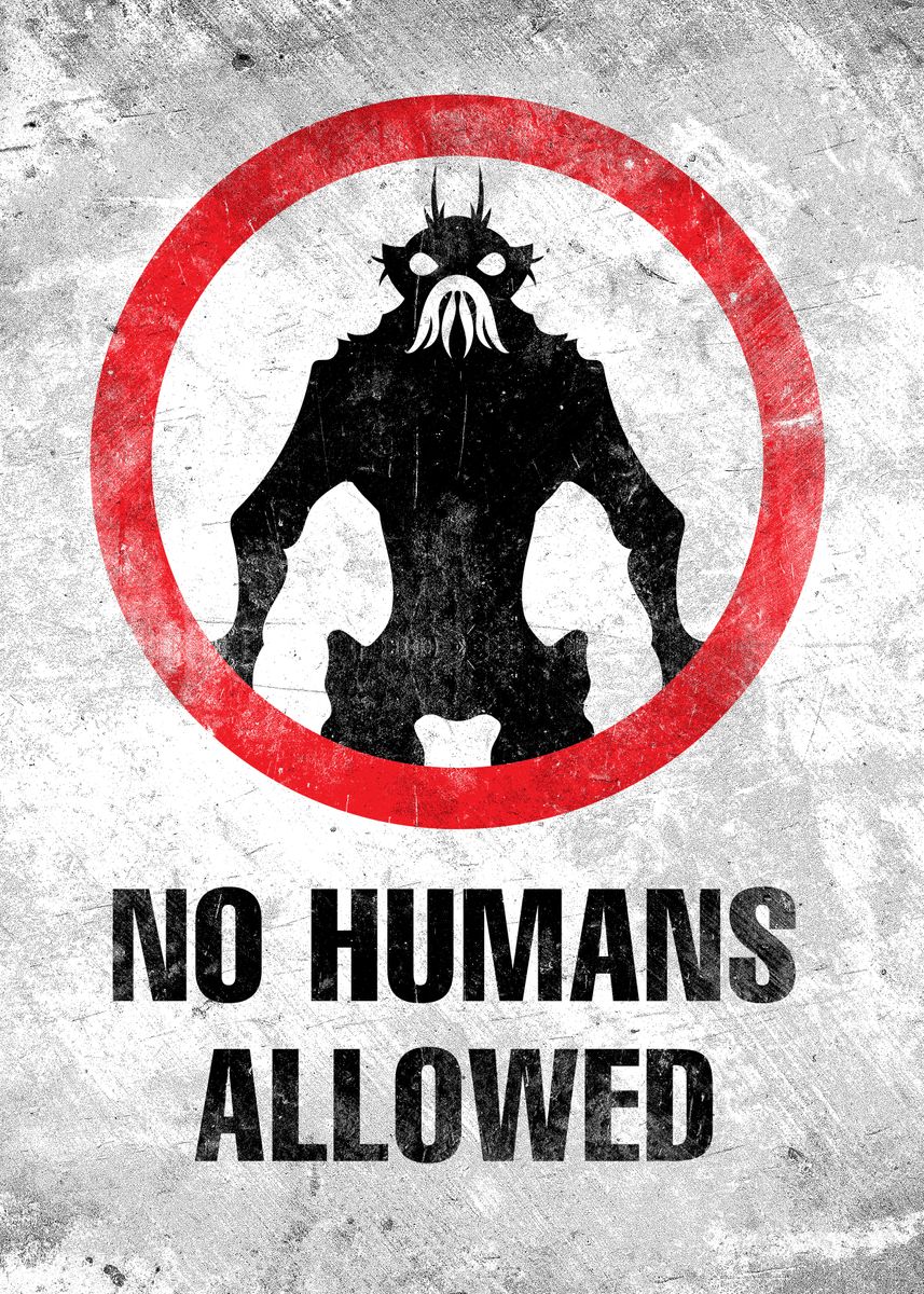 'No Humans' Poster, picture, metal print, paint by Dalibor Novak | Displate