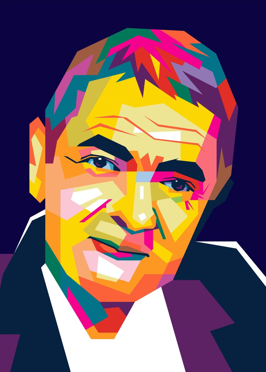 'ROWAN ATKINSON POP ART' Poster by Rochefort | Displate
