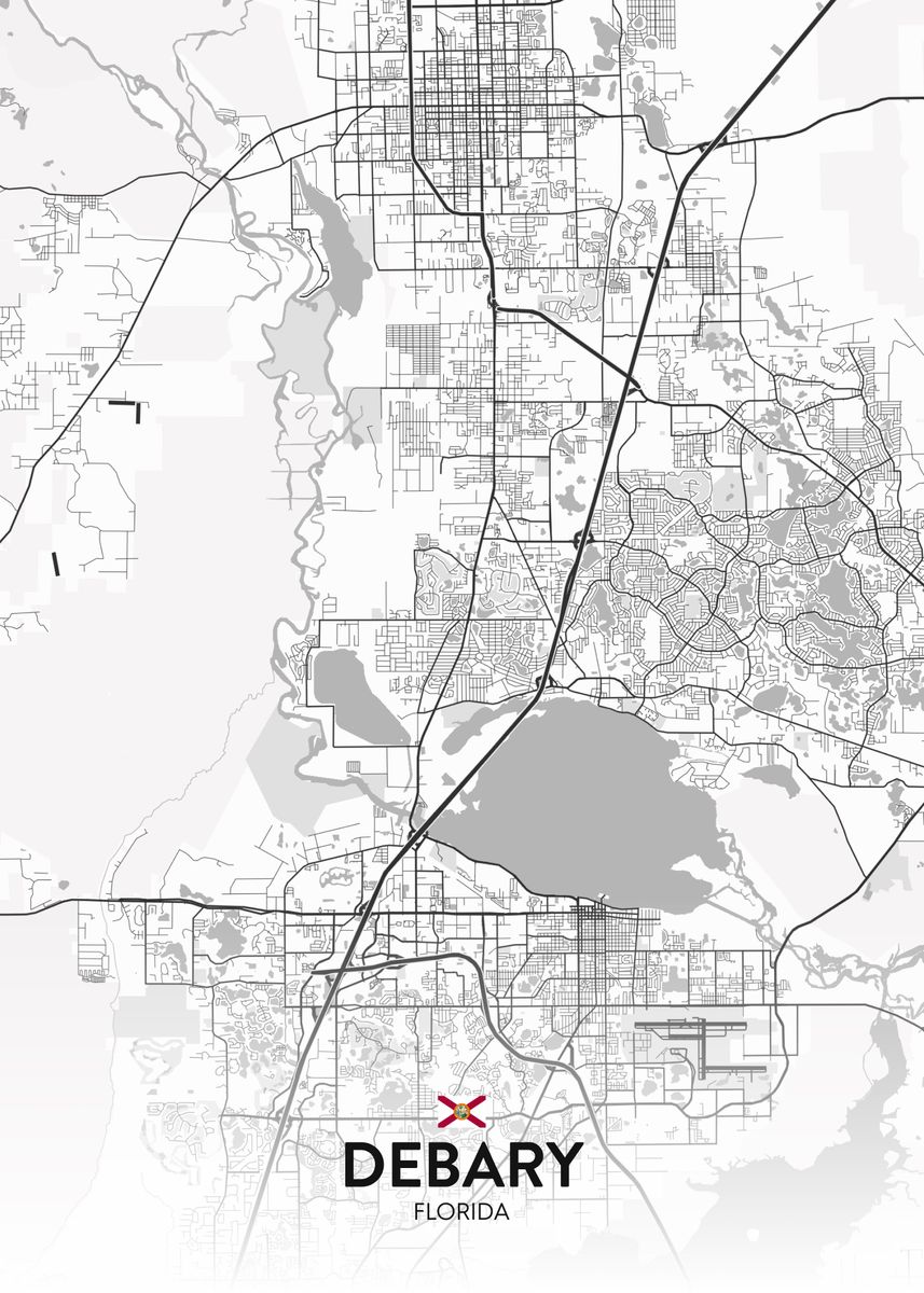 'DeBary FL' Poster, picture, metal print, paint by IMR Designs | Displate