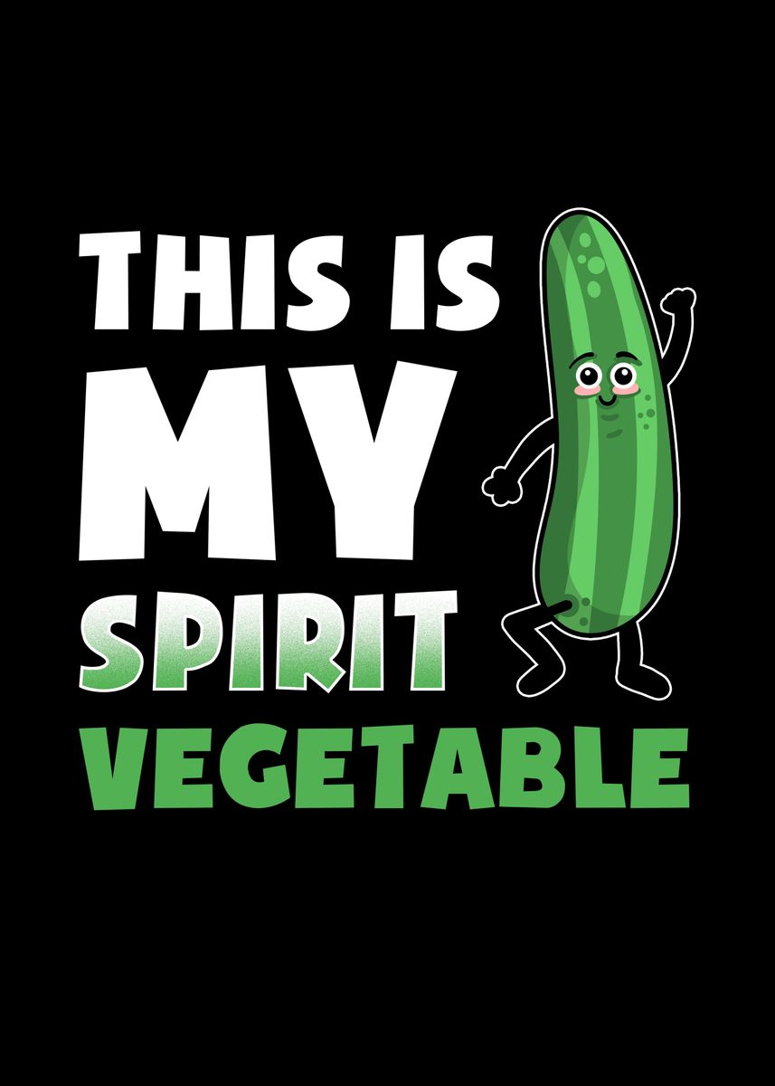 'Cucumber Saying Funny' Poster by schmugo | Displate