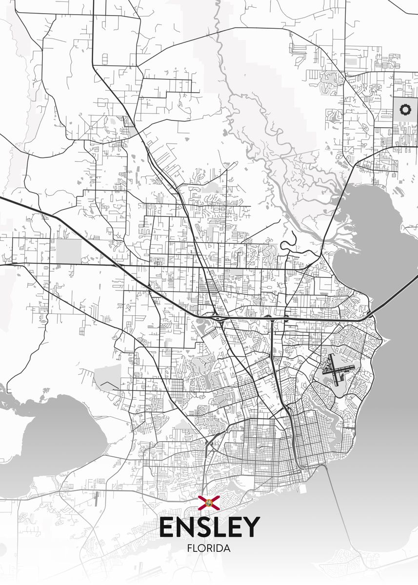 'Ensley FL' Poster by IMR Designs | Displate