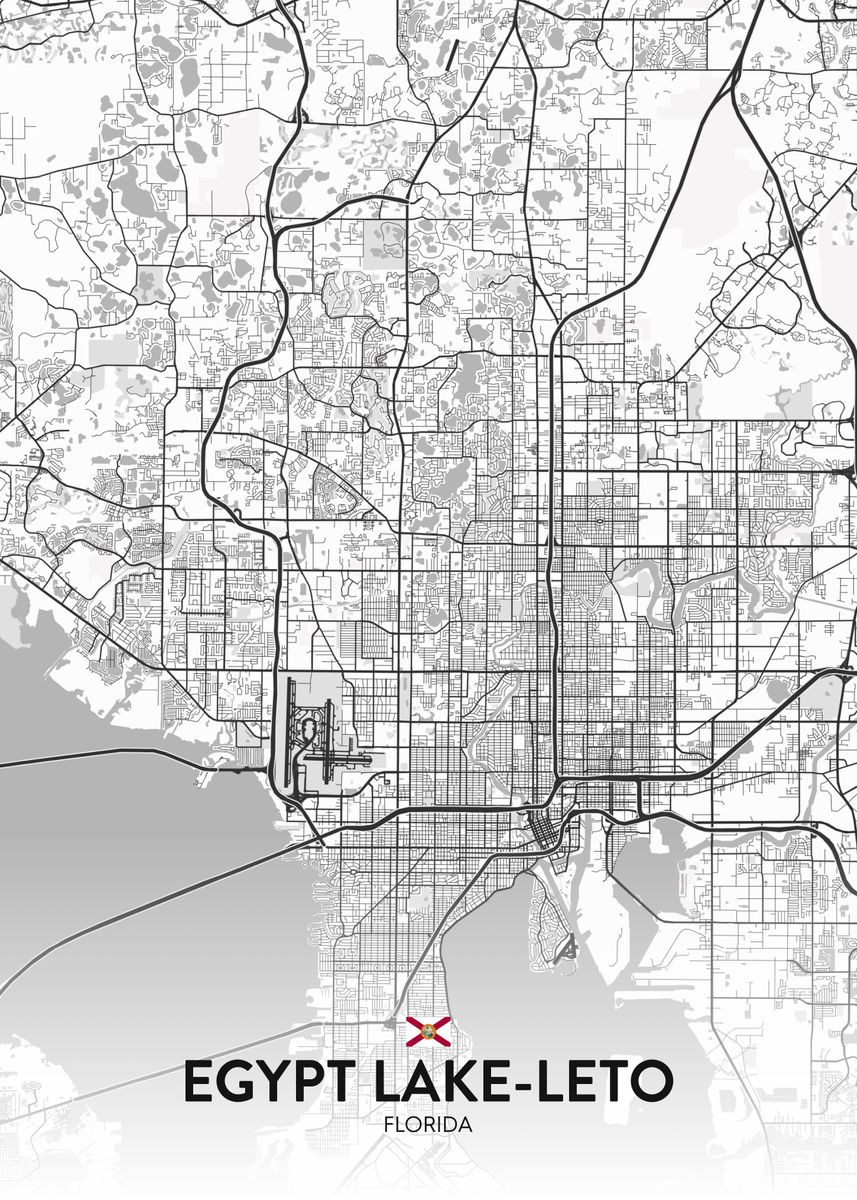 'Egypt Lake Leto FL' Poster, picture, metal print, paint by IMR Designs ...