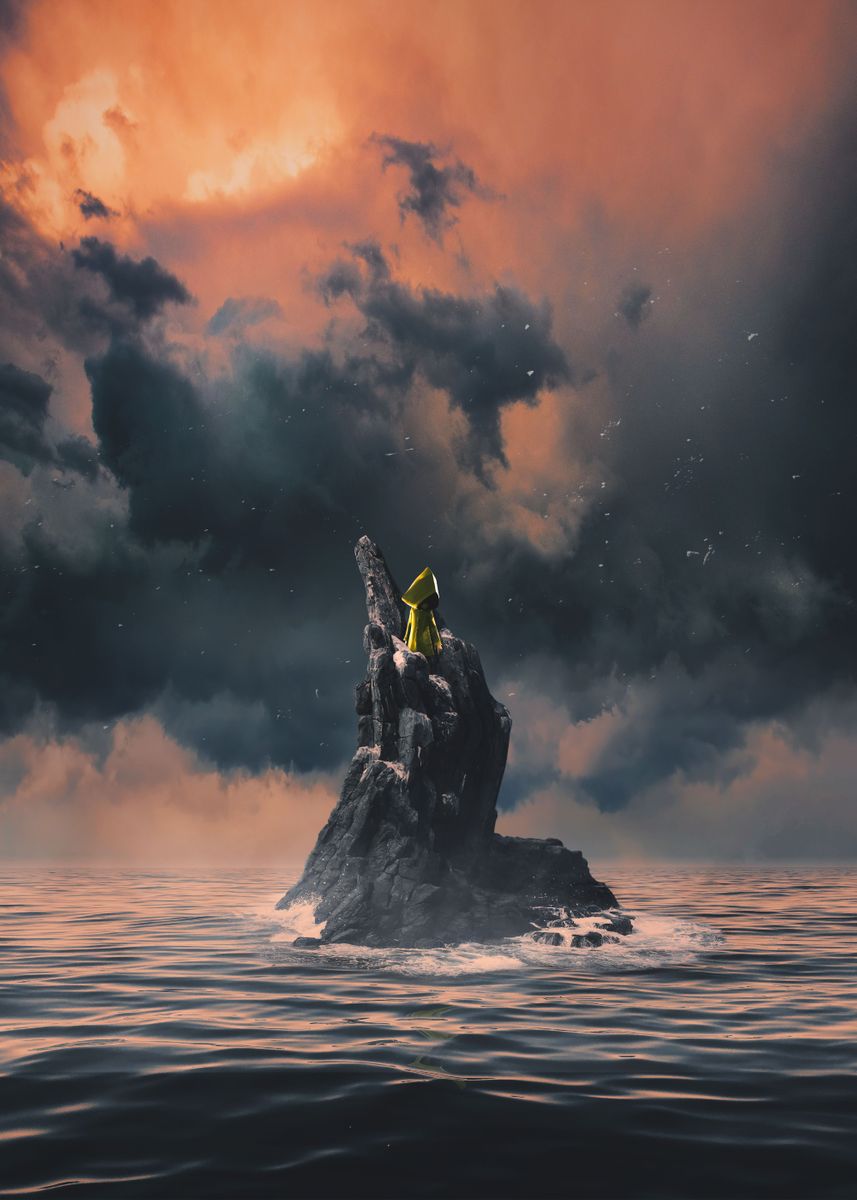 'Alone' Poster, picture, metal print, paint by Chris Knutsen | Displate