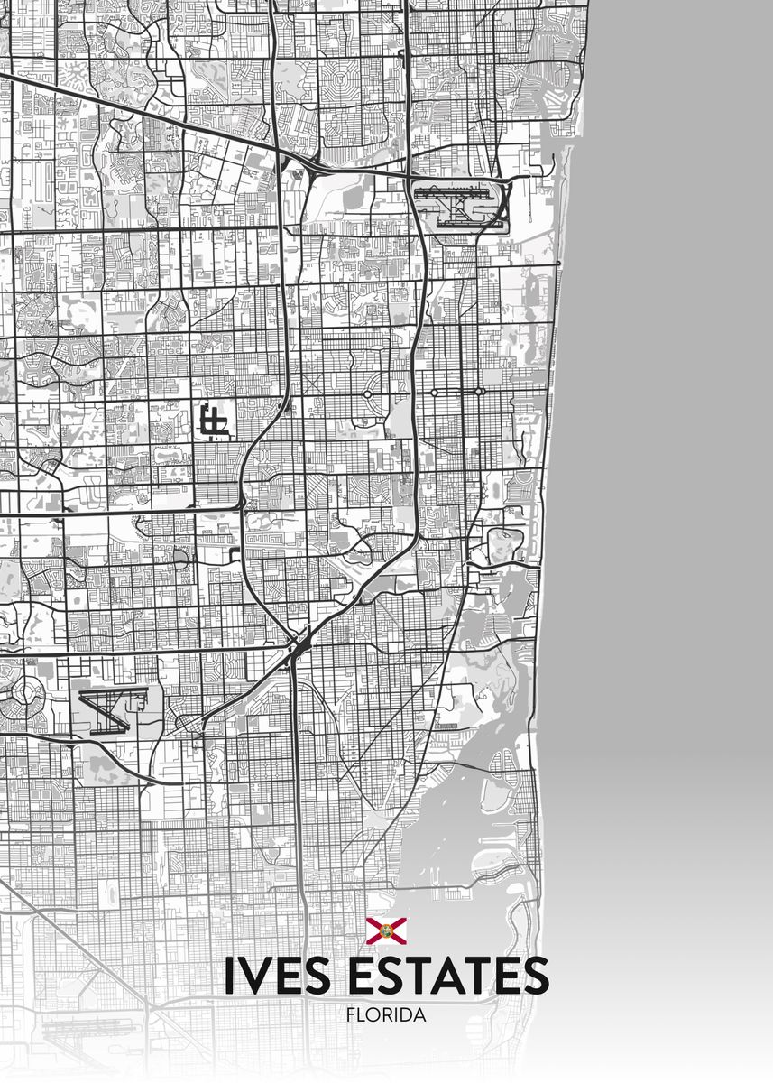 'Ives Estates FL' Poster, picture, metal print, paint by IMR Designs ...