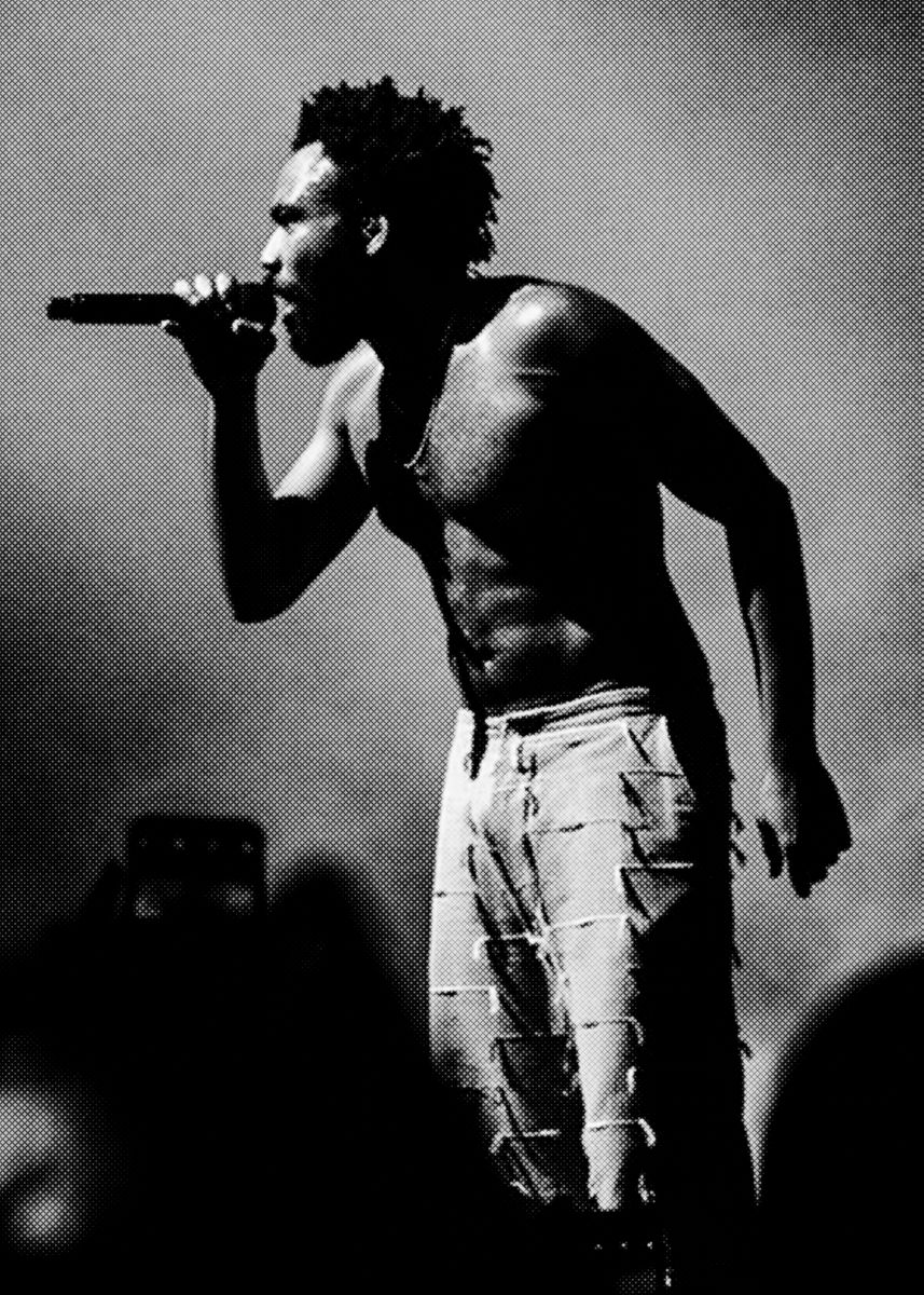 'Childish Gambino Rapper' Poster, picture, metal print, paint by Luna ...
