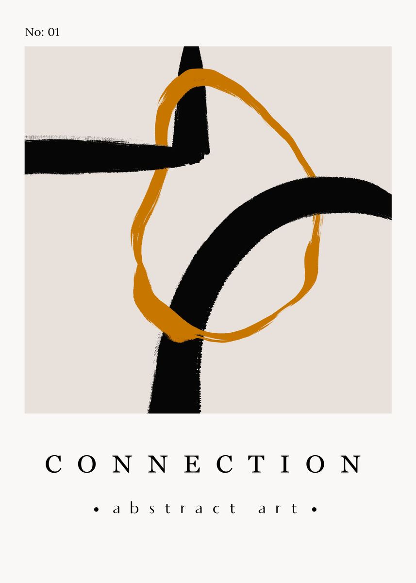 'Abstract Art Connection' Poster, picture, metal print, paint by ...