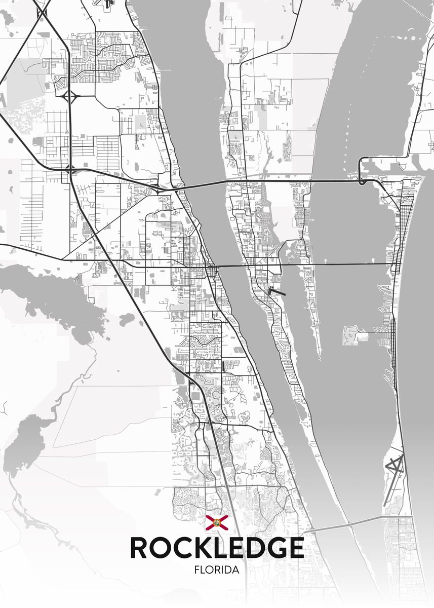 'Rockledge FL' Poster, picture, metal print, paint by IMR Designs ...