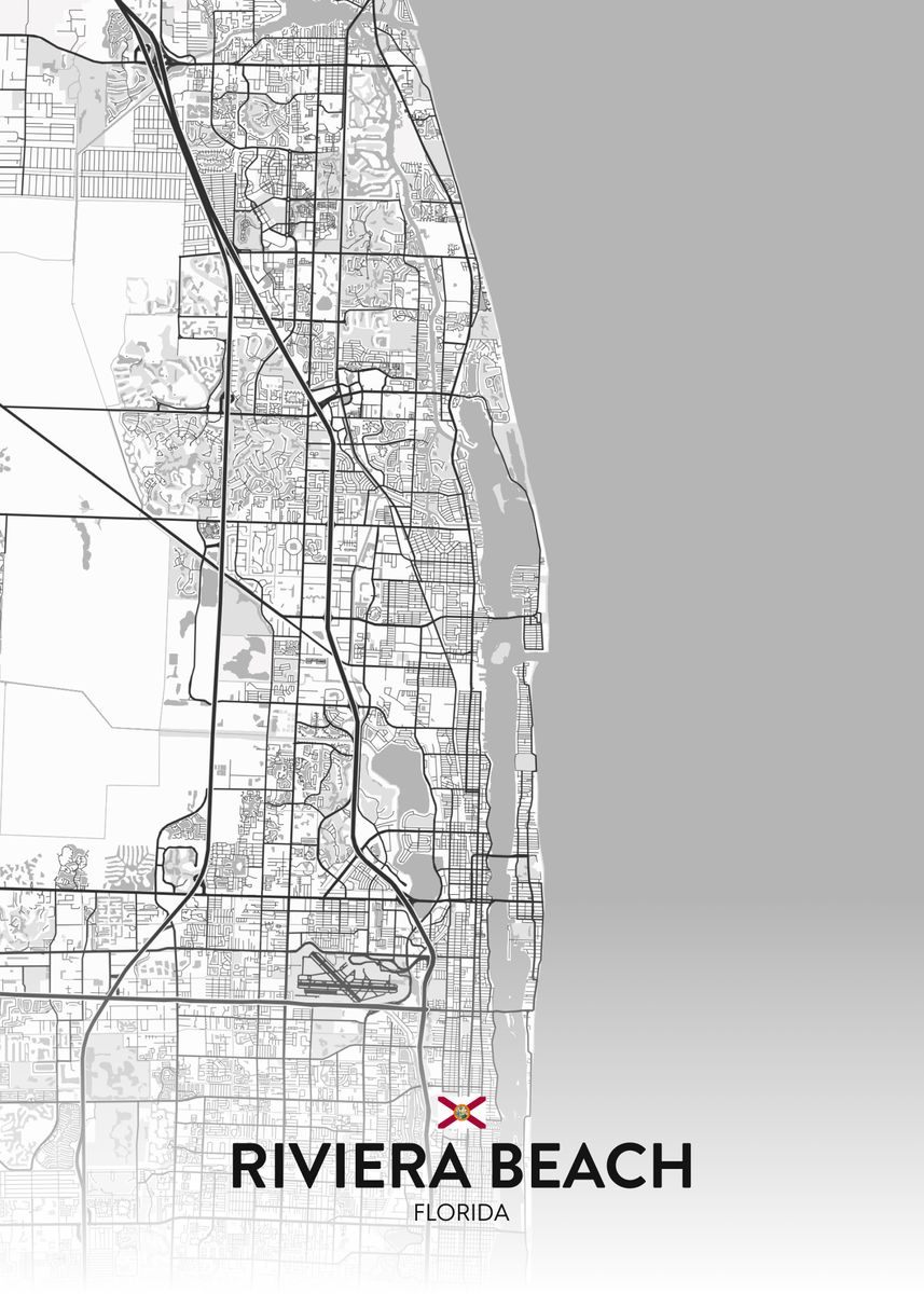 'Riviera Beach FL' Poster by IMR Designs | Displate