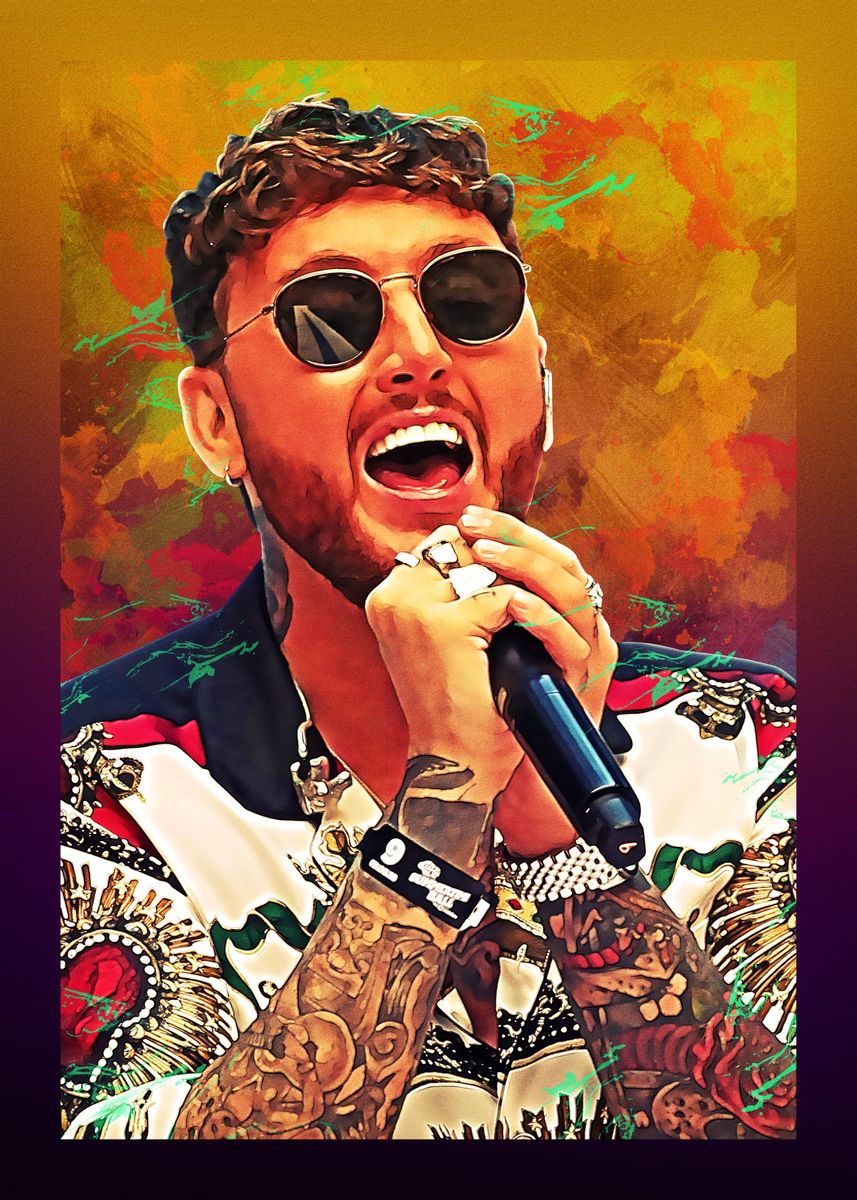 'JAMES ARTHUR' Poster, picture, metal print, paint by Alva Donna | Displate