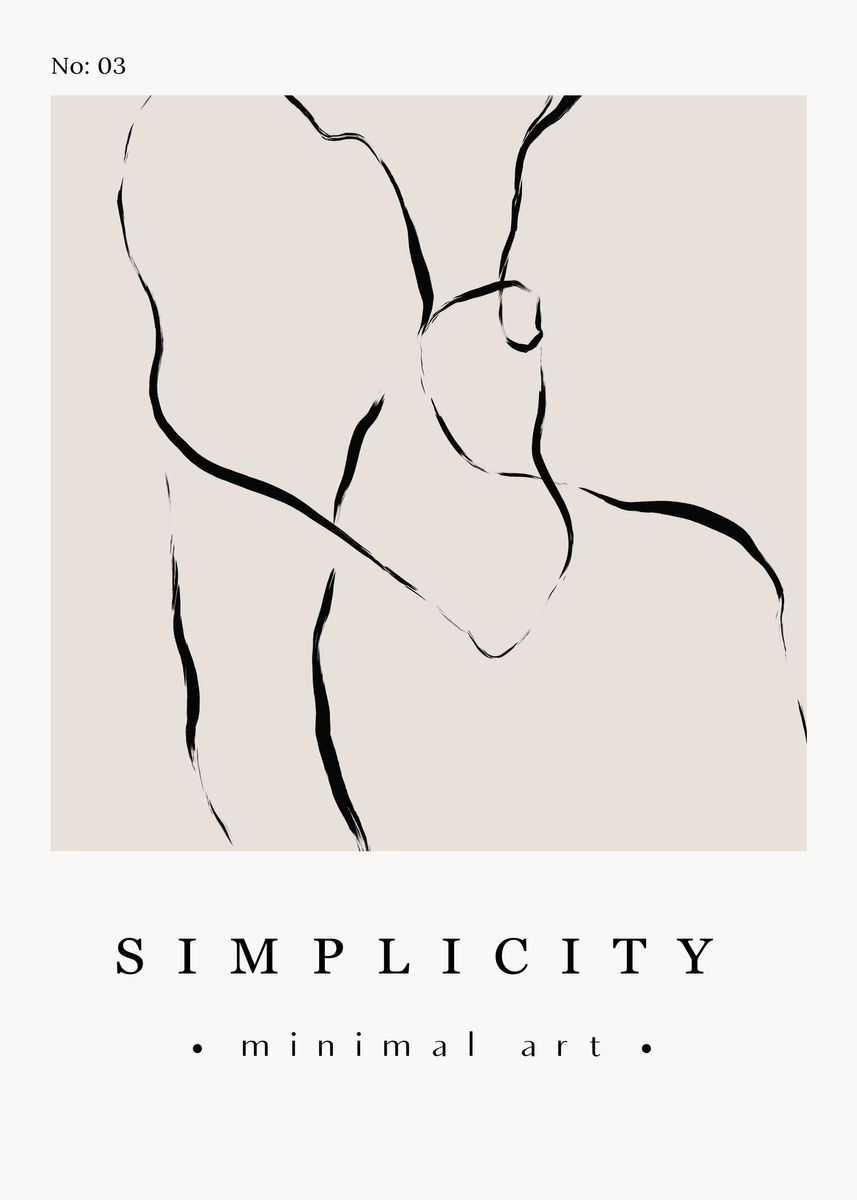 'Abstract Simplicity Art003' Poster, picture, metal print, paint by ...
