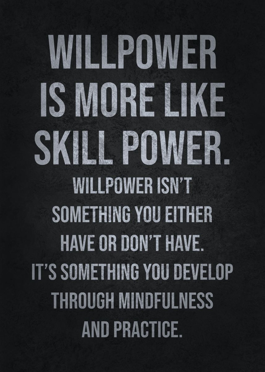 'Willpower' Poster, picture, metal print, paint by CHAN | Displate