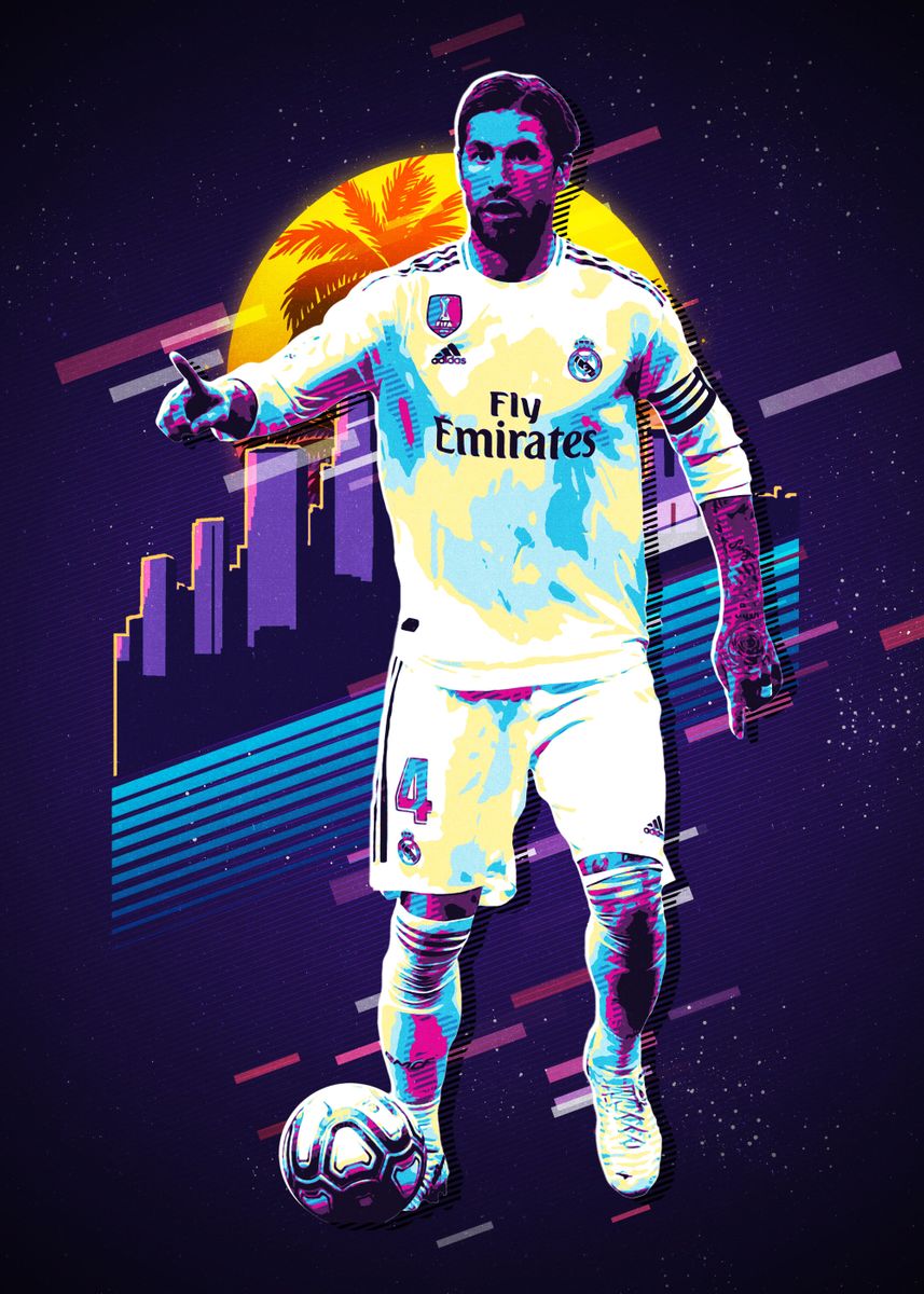 'Sergio Ramos ' Poster by EPL Retro | Displate