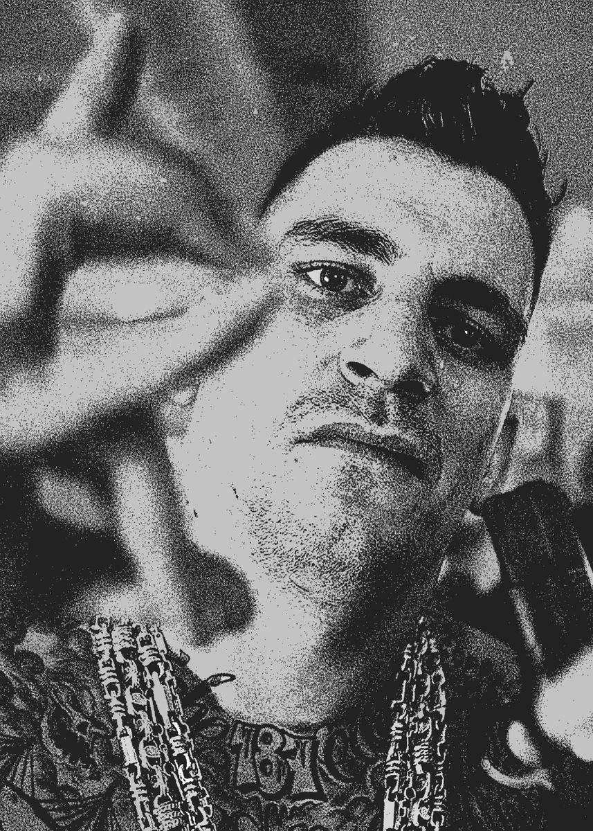 'Gzuz' Poster, picture, metal print, paint by Mari | Displate